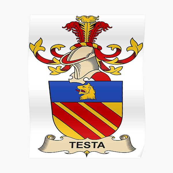 "Testa" Poster for Sale by HaroldHeraldry | Redbubble