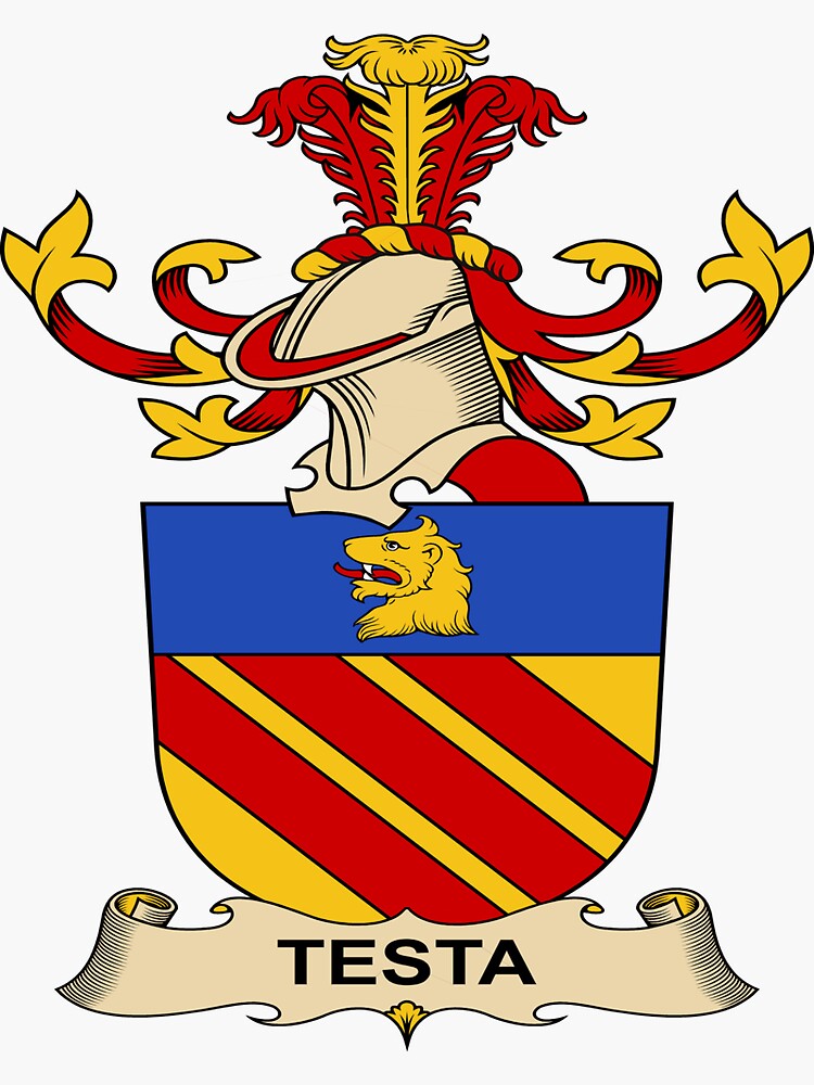 "Testa" Sticker by HaroldHeraldry | Redbubble