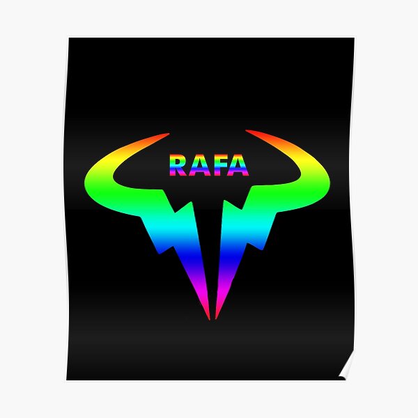 "rafael nadal logo" Poster for Sale by Thewhiteduck | Redbubble