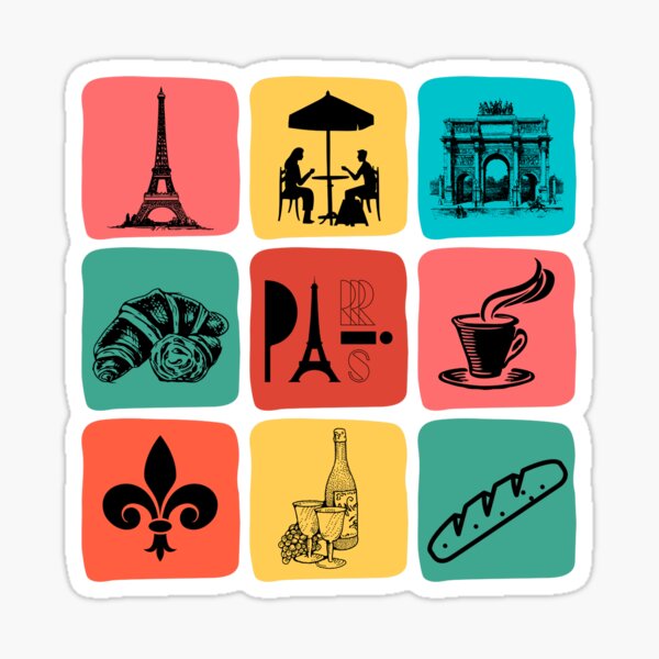 "Paris" Sticker for Sale by GasconyPassion | Redbubble