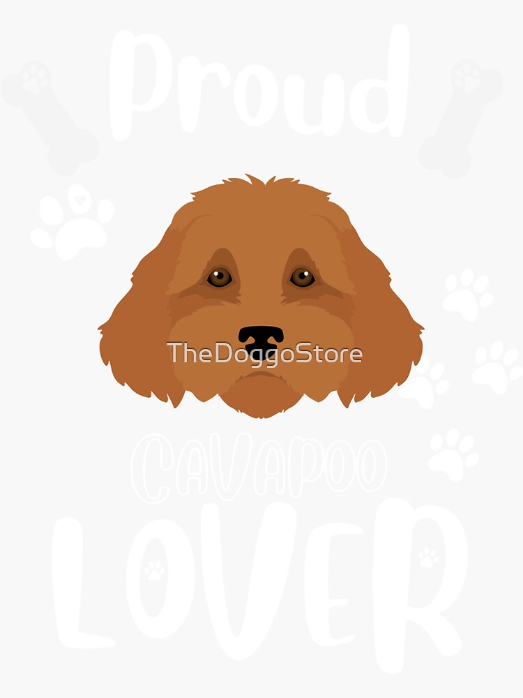 "Proud Cavapoo Lover" Sticker for Sale by TheDoggoStore | Redbubble