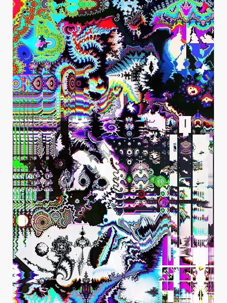 "Dalle-2 "Glitchcore Mandelbrot Set" Poster" Poster for Sale by ...