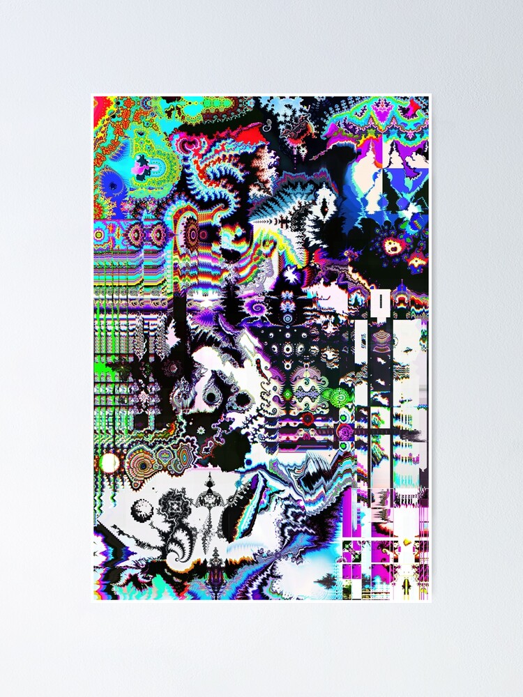"Dalle-2 "Glitchcore Mandelbrot Set" Poster" Poster for Sale by ...