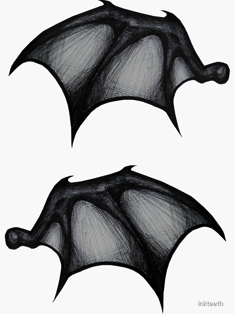"Batwings/ sticker pack" Sticker for Sale by CitrusShop | Redbubble