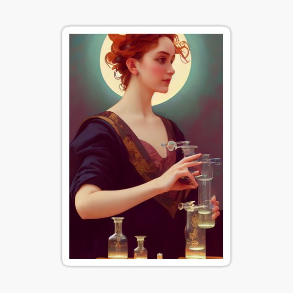 "Perfect Filtration Chemistry Art Nouveau Style Abstract" Sticker for ...