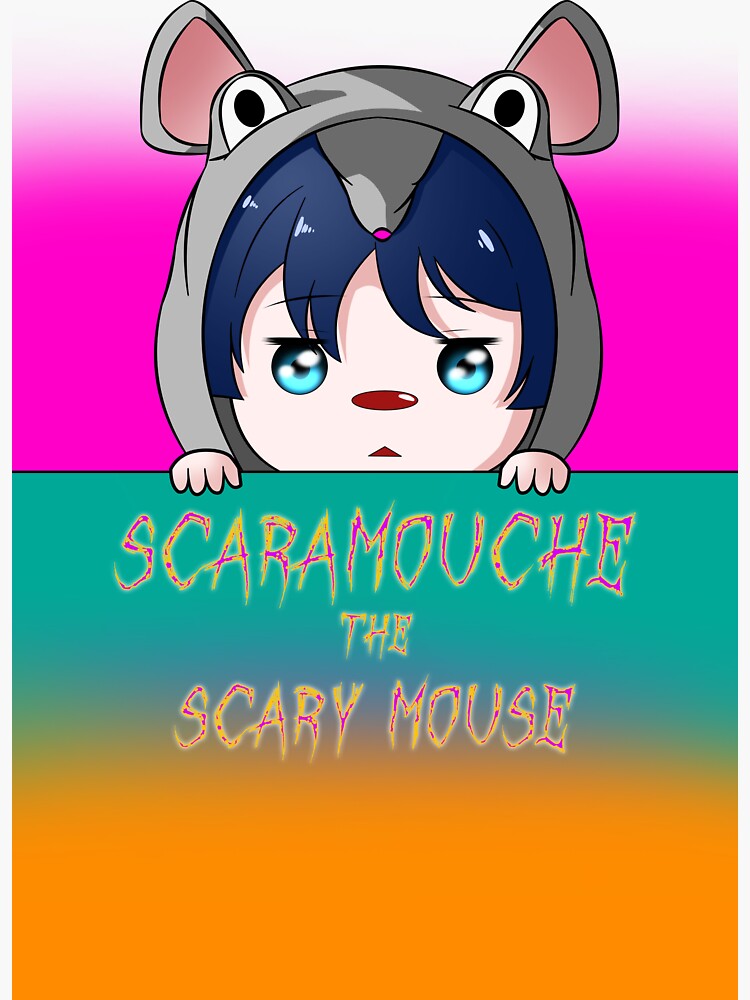"Scary Mouse Scaramouche" Sticker for Sale by Hikashi | Redbubble