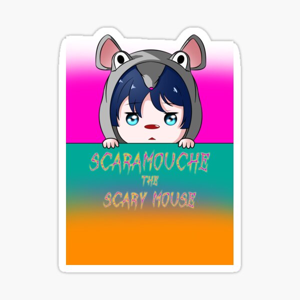 "Scary Mouse Scaramouche" Sticker for Sale by Hikashi | Redbubble