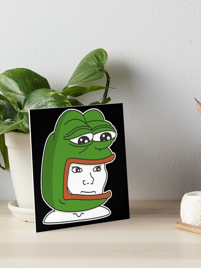 "Fake Sad Pepe Meme" Art Board Print by Juanscorner | Redbubble