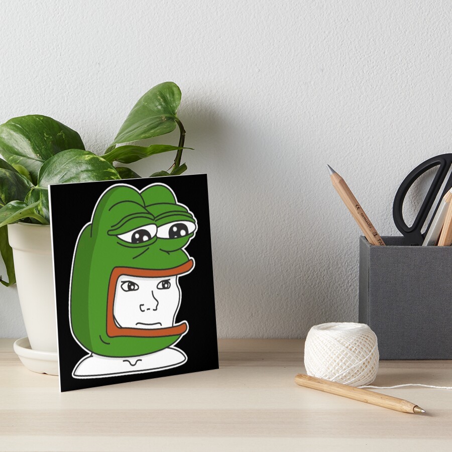 "Fake Sad Pepe Meme" Art Board Print for Sale by Juanscorner | Redbubble