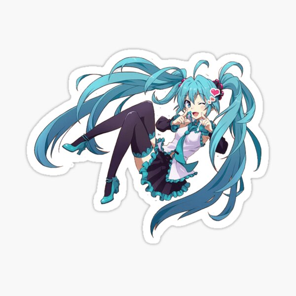 "Hatsune Miku" Sticker for Sale by JacinLeffler | Redbubble