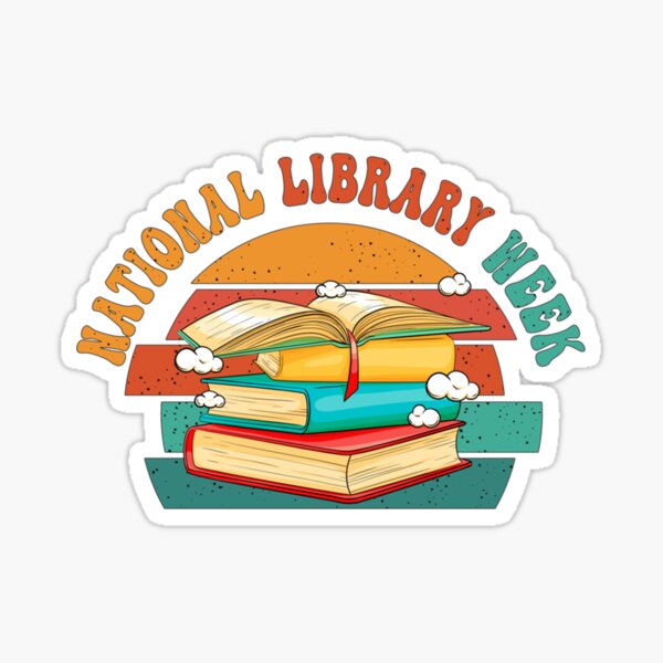 "Retro Vintage National Library Week " Sticker for Sale by ...