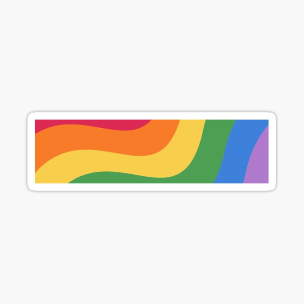 "Rainbow Pride Flag Design Bumper Sticker for Car Owner Decal LGBTQ ...