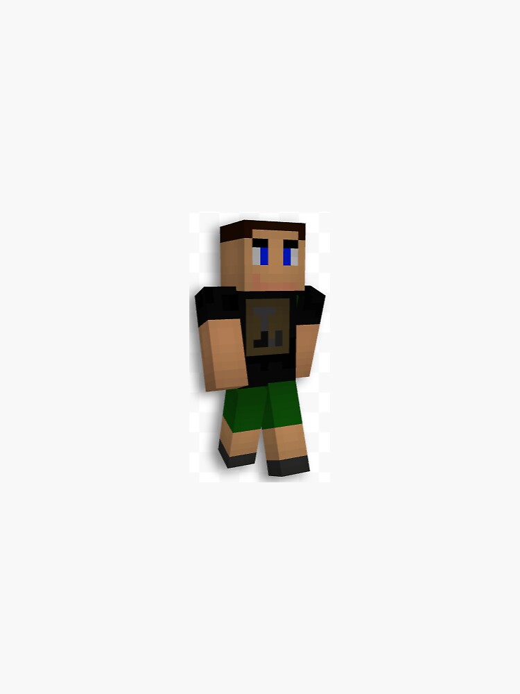 "Landan13 Minecraft Skin Merch" Sticker for Sale by Landan13 | Redbubble