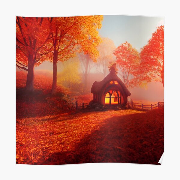 "Magical autumn landscape - Fairytale " Poster for Sale by visualjewels ...