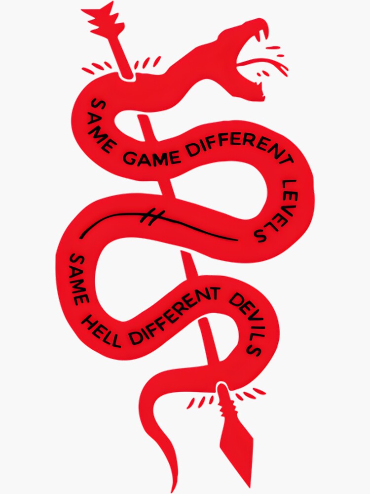 Same Game Different Levels Same Hell Different Devils Classic Sticker For Sale By