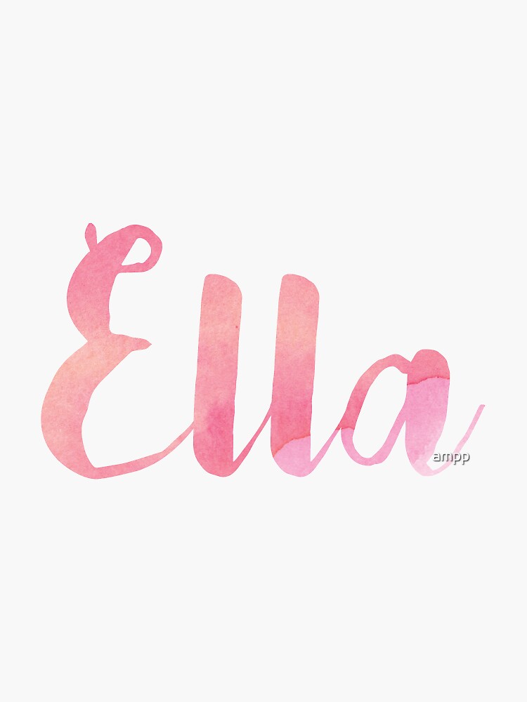 "Ella" Sticker for Sale by ampp | Redbubble
