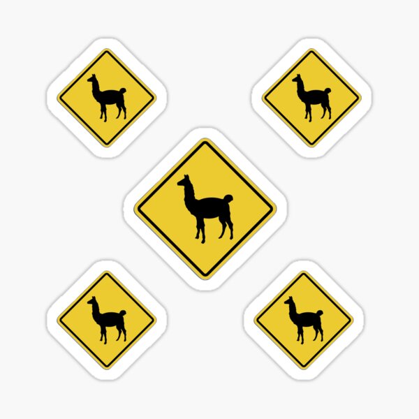 "Alpaca Crossing " Sticker for Sale by 10mama13 | Redbubble