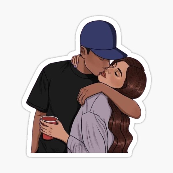 "Kiss Love" Sticker for Sale by Fredy-Jhasser | Redbubble