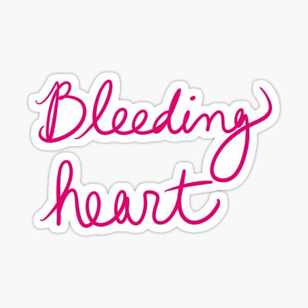 "Bleeding Heart" Sticker for Sale by abeink | Redbubble