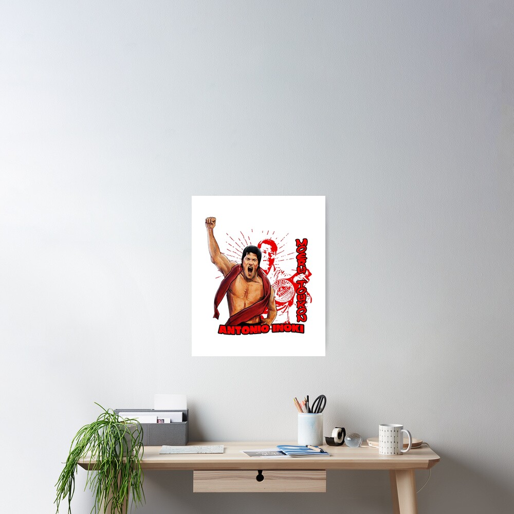 "Antonio Inoki Moeru Toukon" Poster for Sale by SusbenGraphic | Redbubble