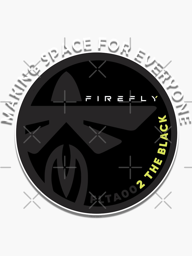 "Firefly Aerospace Logo - Making Space for Everyone" Sticker for Sale ...