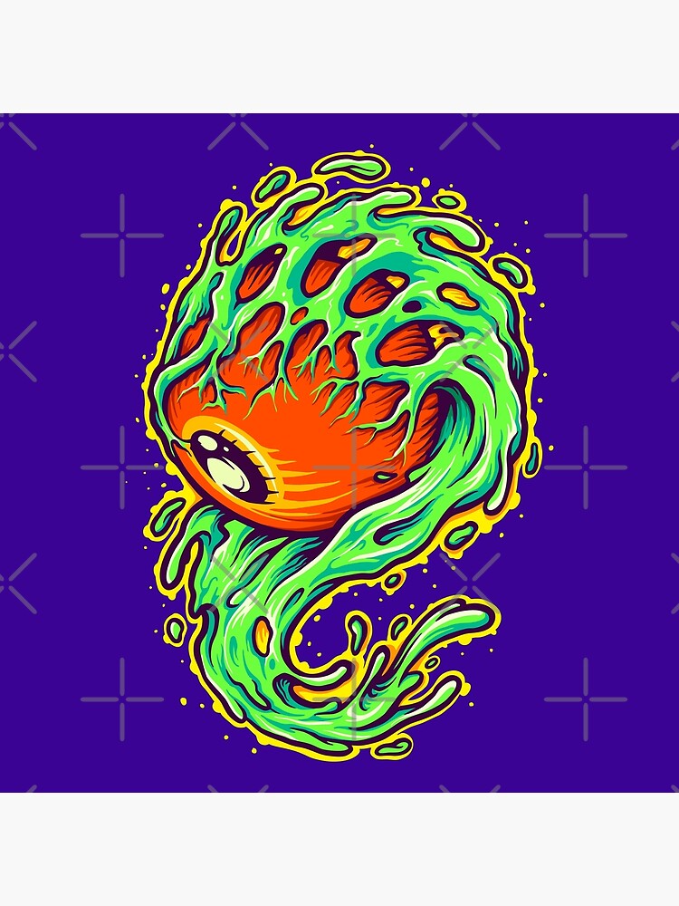 "one eye monster melt halloween" Poster for Sale by leen12 | Redbubble