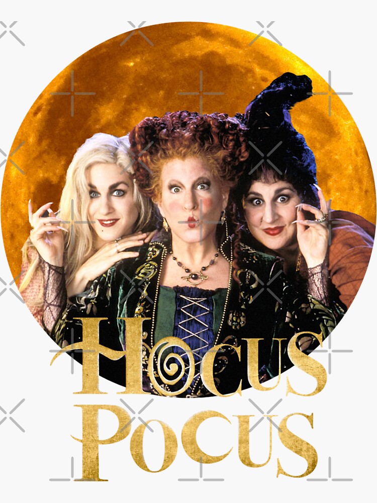 "Hocus Pocus" Sticker for Sale by allt-allshade | Redbubble