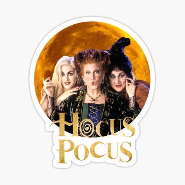 "Hocus Pocus" Sticker for Sale by allt-allshade | Redbubble