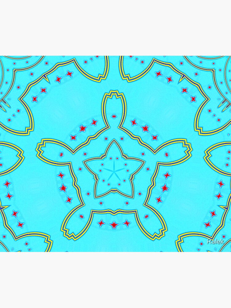 "ARUBA - ABSTRACT ARUBA FLAG PATTERN - ONE HAPPY ISLAND" Sticker for ...