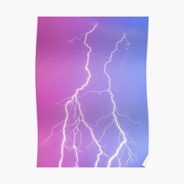 "Sky lightning" Poster for Sale by Zip-Zup | Redbubble
