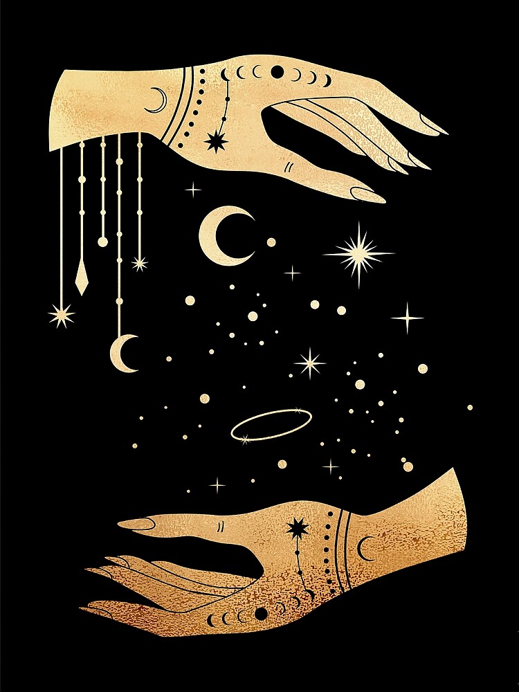 "Galactic Balance Magic Hands" Poster for Sale by barbeciminod | Redbubble
