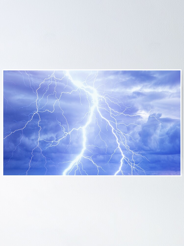 "Sky lightning" Poster for Sale by Zip-Zup | Redbubble