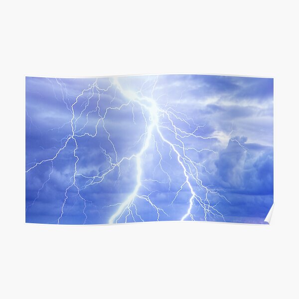 "Sky lightning" Poster for Sale by Zip-Zup | Redbubble