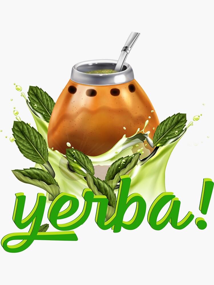 "Yerba!" Sticker for Sale by flamini | Redbubble