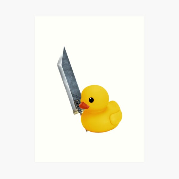 "Duck With a HUGE Sword Cursed Meme" Art Print for Sale by BetterLeo ...