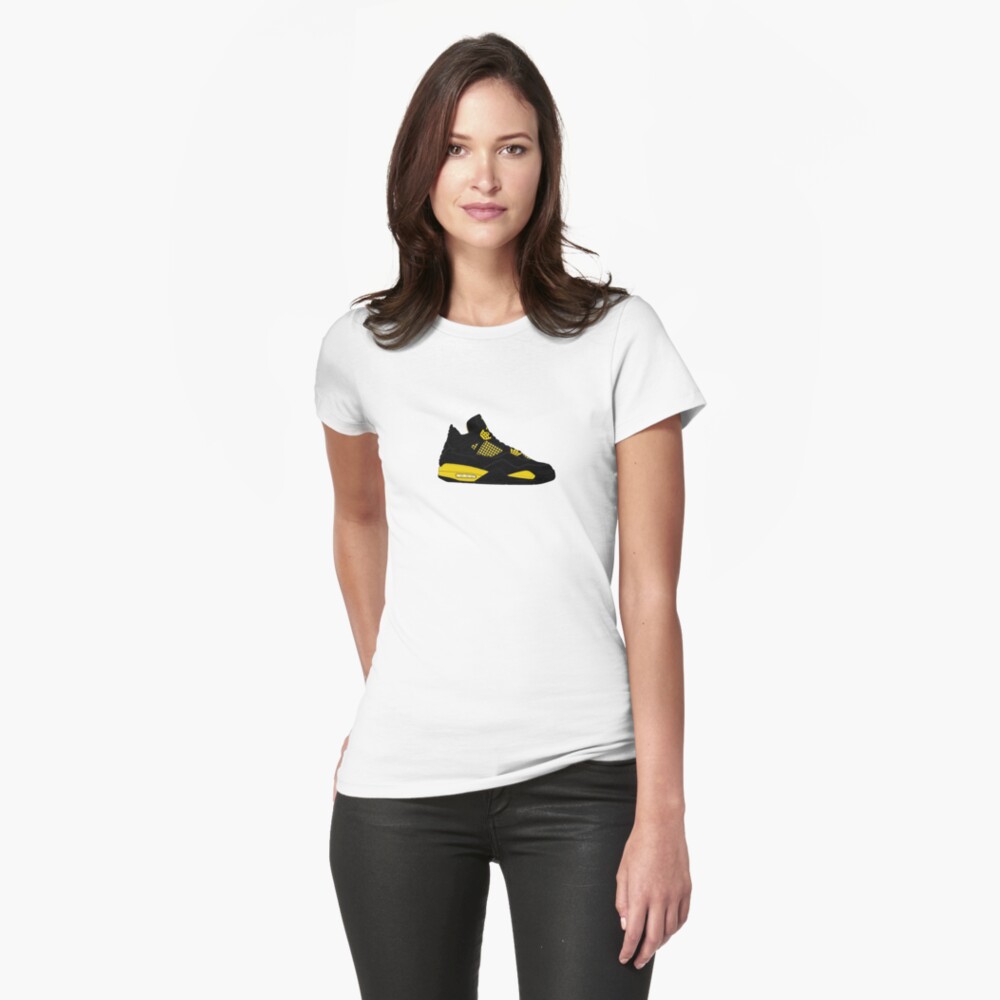 "Air Jordan IV (4) "Thunder"" Sticker for Sale by gaeldesmarais | Redbubble