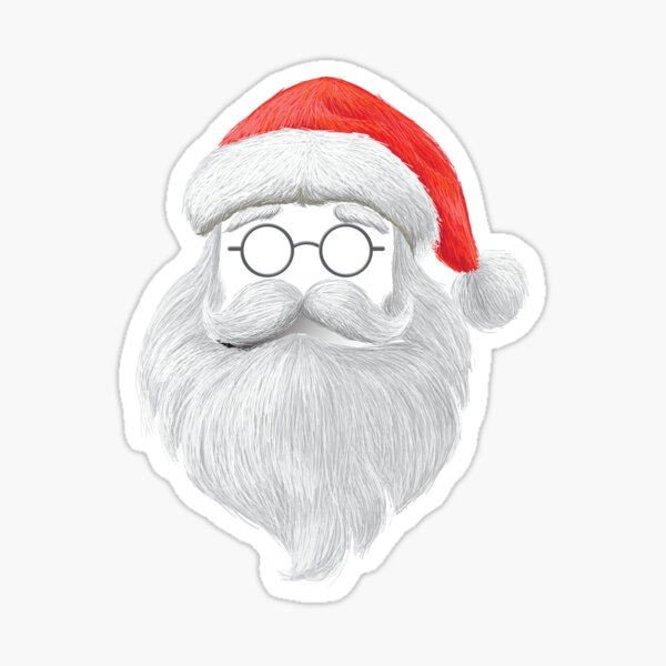 "faceless santa claus" Sticker for Sale by Jilldays | Redbubble