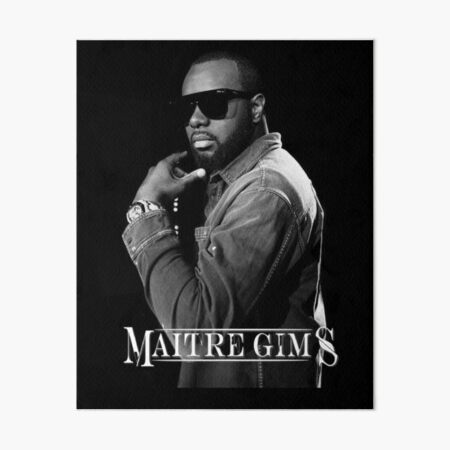"BLACK MAITRE GIMS WARANO STYLE" Art Board Print for Sale by ...