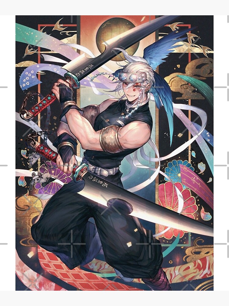 "Sound Hashira - Tengen Uzui Moonlight" Poster for Sale by Otaku-Area ...