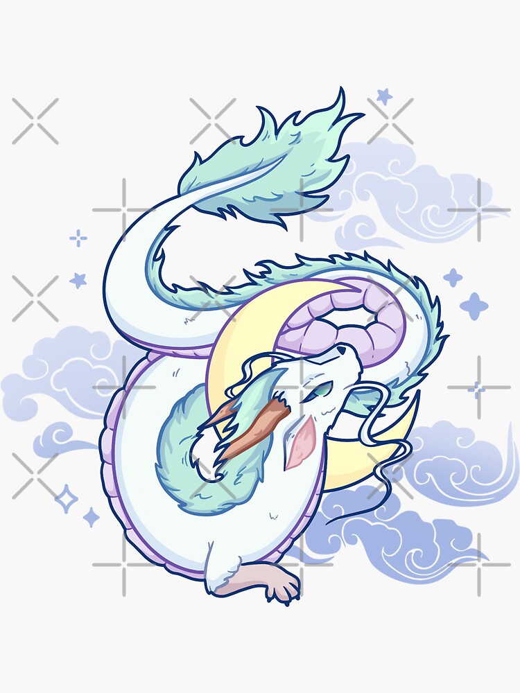 "Moon Dragon" Sticker for Sale by veraphina | Redbubble