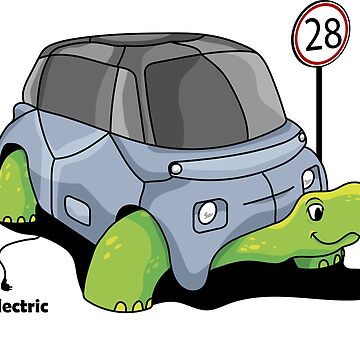 "Citroen Ami Electric Turtle 28mph" Sticker for Sale by jaffagear ...