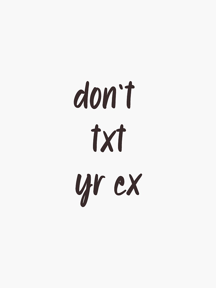 "EX Sticker" Sticker for Sale by lisaquotes | Redbubble