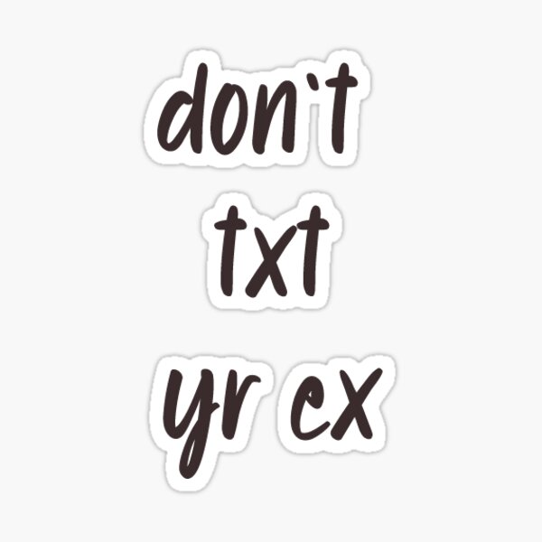 "EX Sticker" Sticker for Sale by lisaquotes | Redbubble