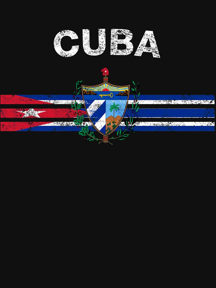 "Cuban Flag Shirt - Cuban Emblem & Cuba Flag Shirt" T-shirt for Sale by ...