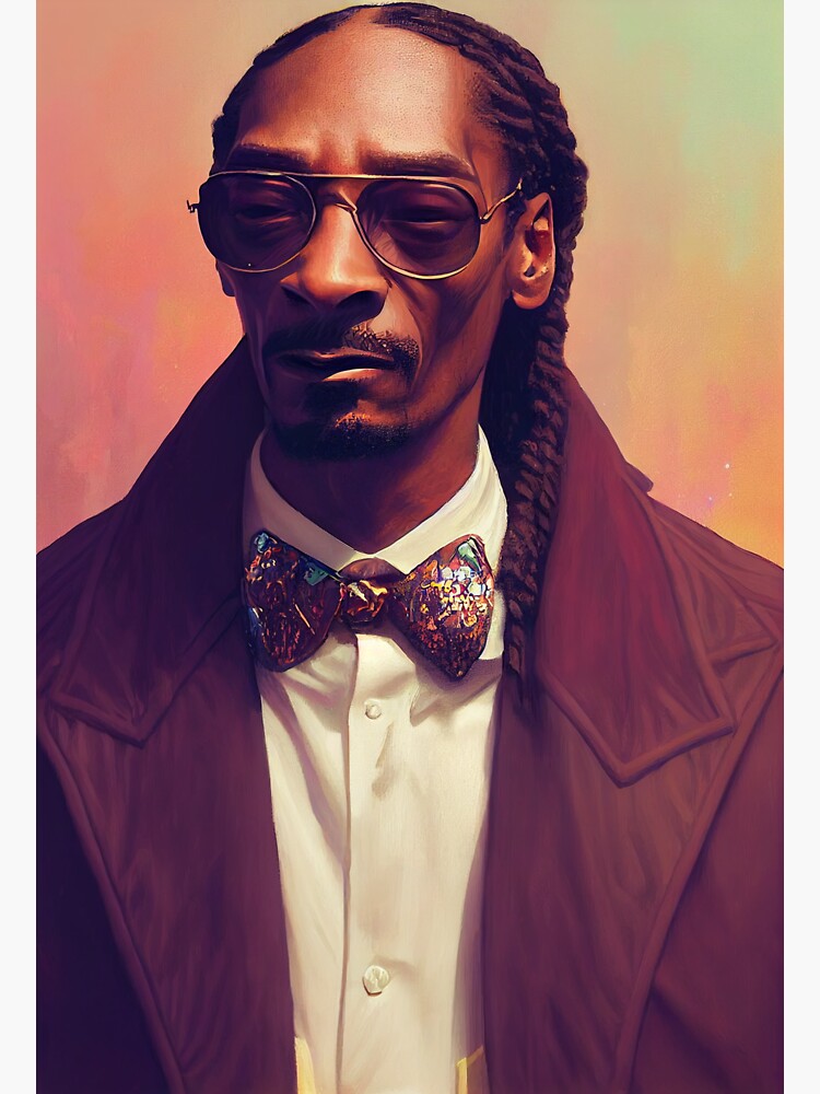 "rapper portrait" Sticker for Sale by Nebulae29 | Redbubble