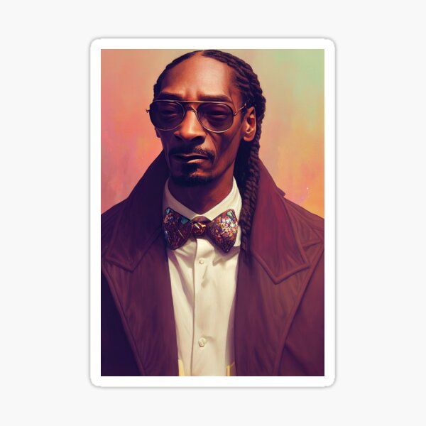 "rapper portrait" Sticker for Sale by Nebulae29 | Redbubble
