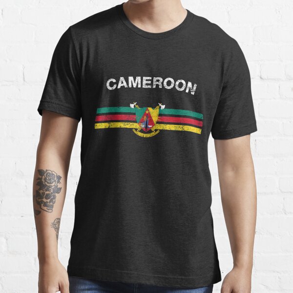 "Cameroonian Flag Shirt - Cameroonian Emblem & Cameroon Flag Shirt" T ...
