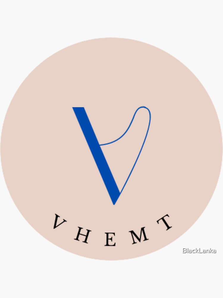 "VHEMT" Sticker for Sale by BlackLanka | Redbubble