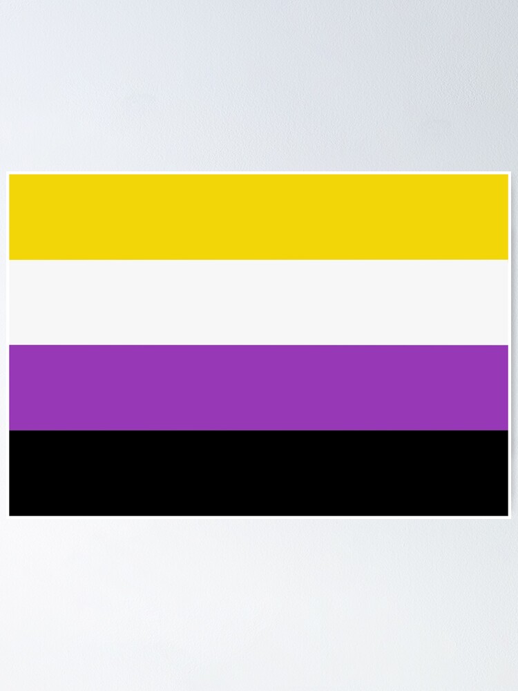 "Non-Binary Flag Colors" Poster for Sale by LisetteDrie | Redbubble