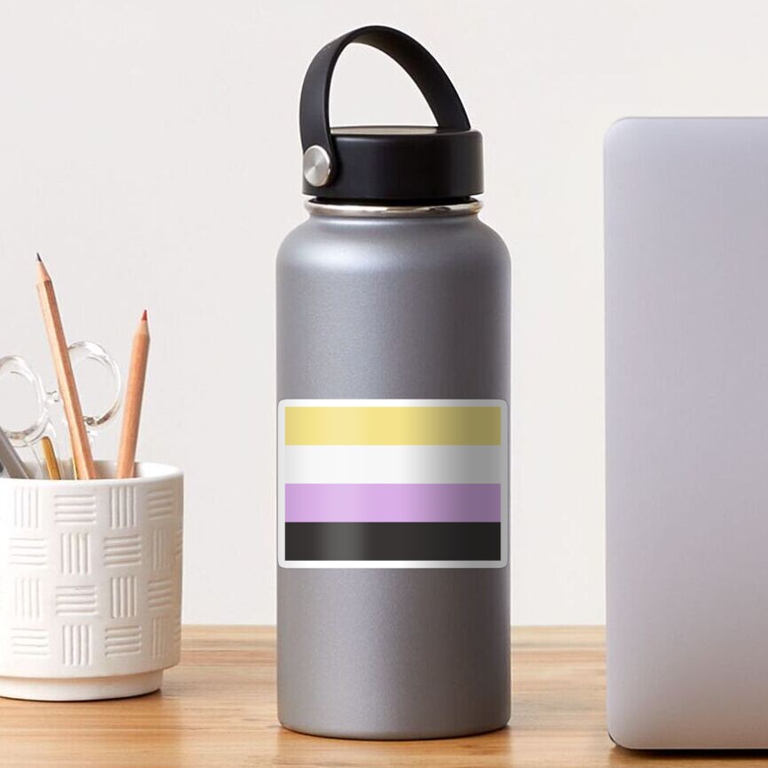 "Pastel Non-Binary Pride Flag" Sticker for Sale by LisetteDrie | Redbubble
